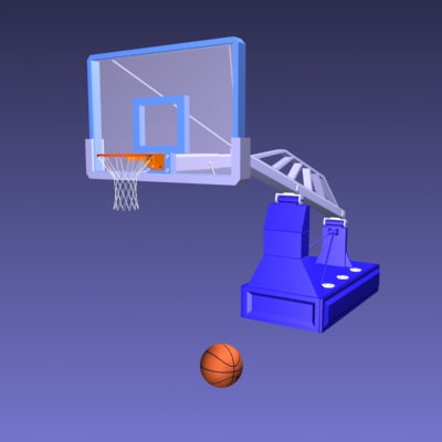 3d basketball net ball model