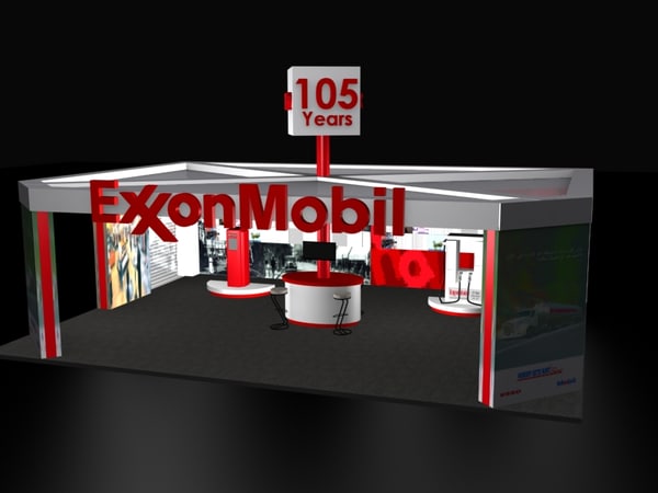 3d exxonmobil exibition model