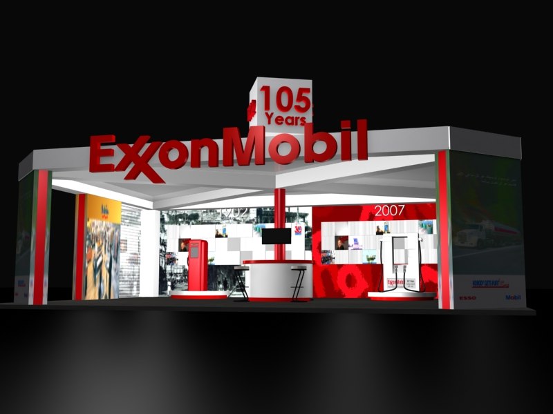 3d exxonmobil exibition model