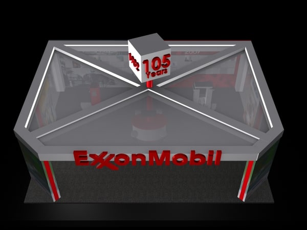 3d exxonmobil exibition model