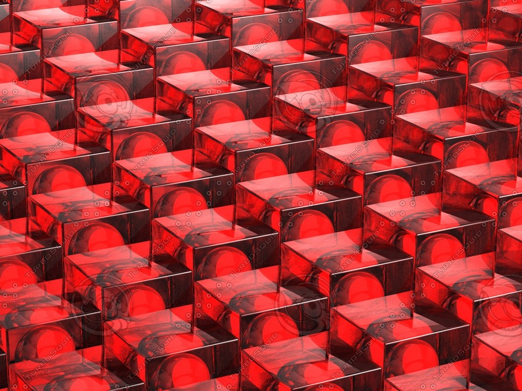 3d cubes abstract glass