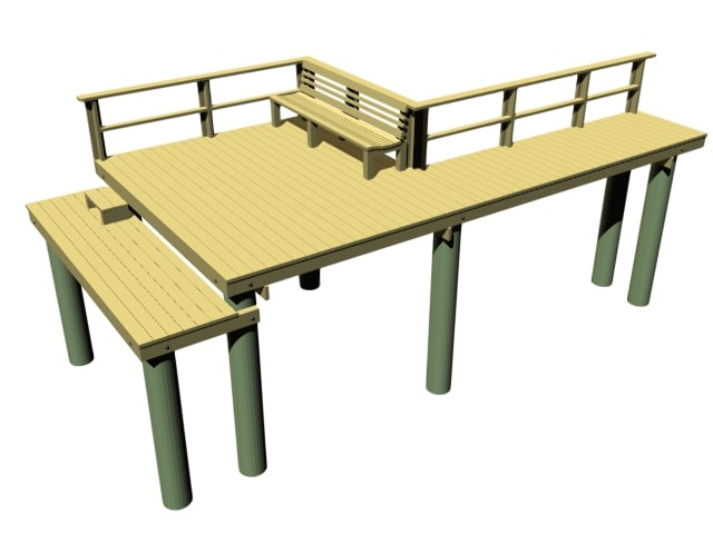 3d florida dock model