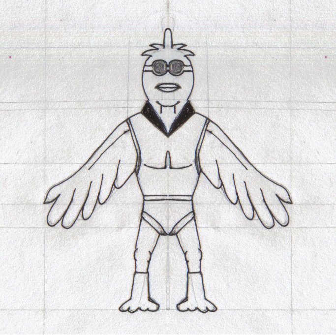 humanoid bird 3d model