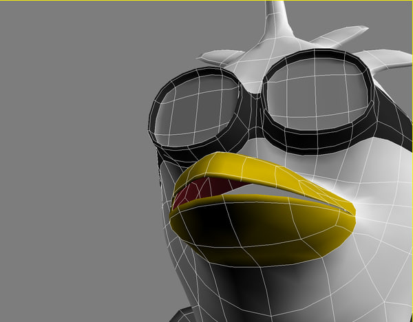 humanoid bird 3d model