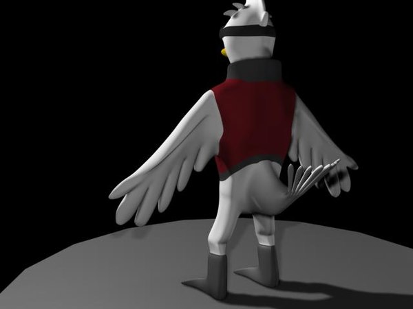 humanoid bird 3d model