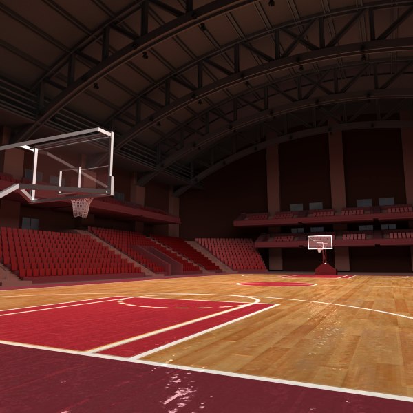 basketball arena 3d model