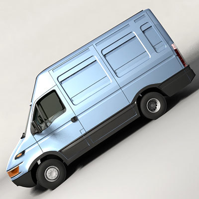 3d model euro delivery van