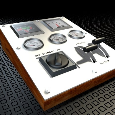 3d model control panel