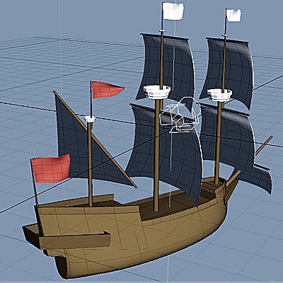 free ships modo susan constant 3d model