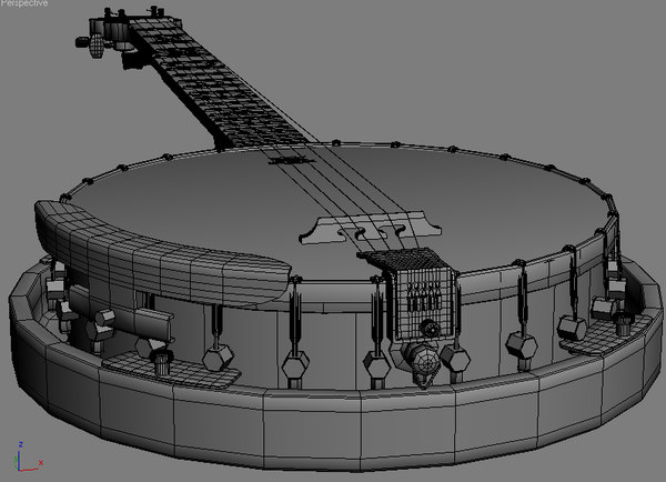 3d model banjo