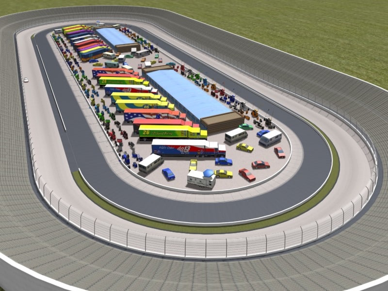 3d model martinsville speedway track