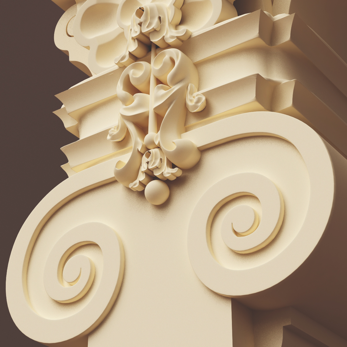 3ds max classic colum column exterior