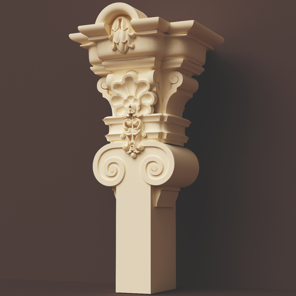 3ds max classic colum column exterior
