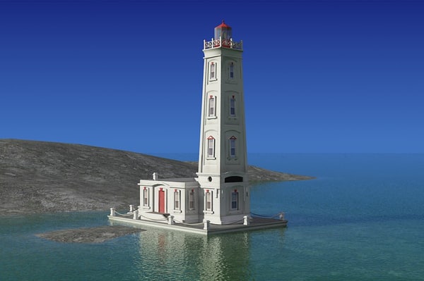 lighthouse light house 3d max