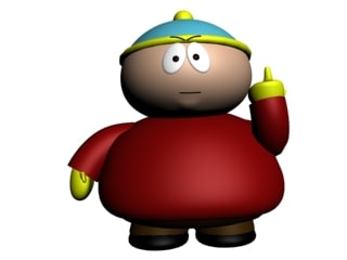 free eric cartman 3d model
