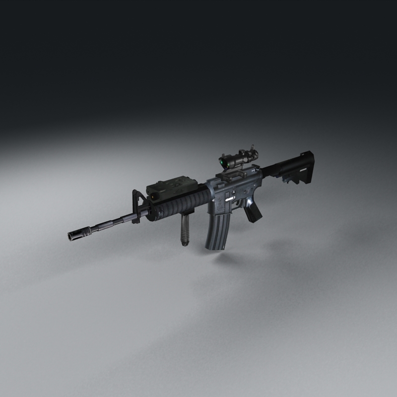 delta force character rigged 3d model