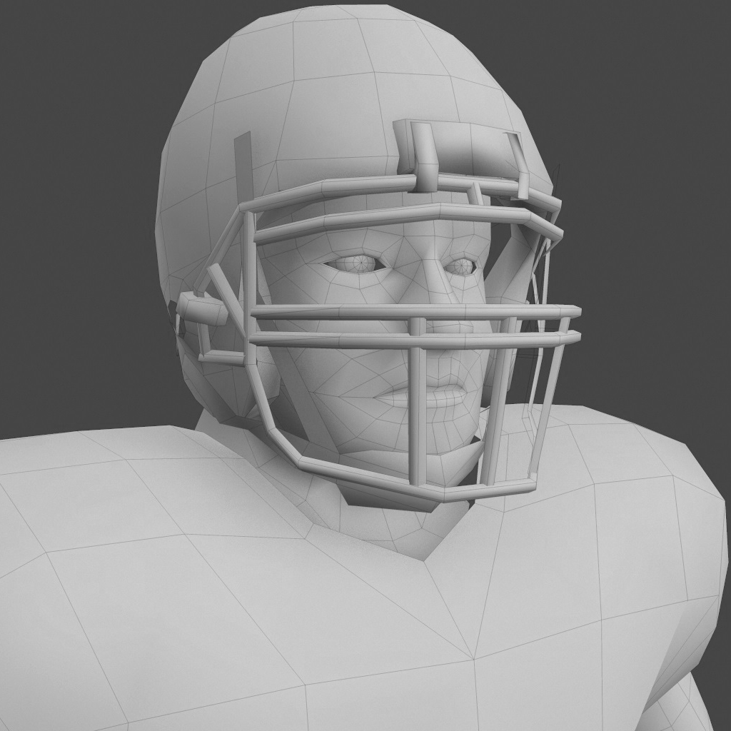 football player 3d model