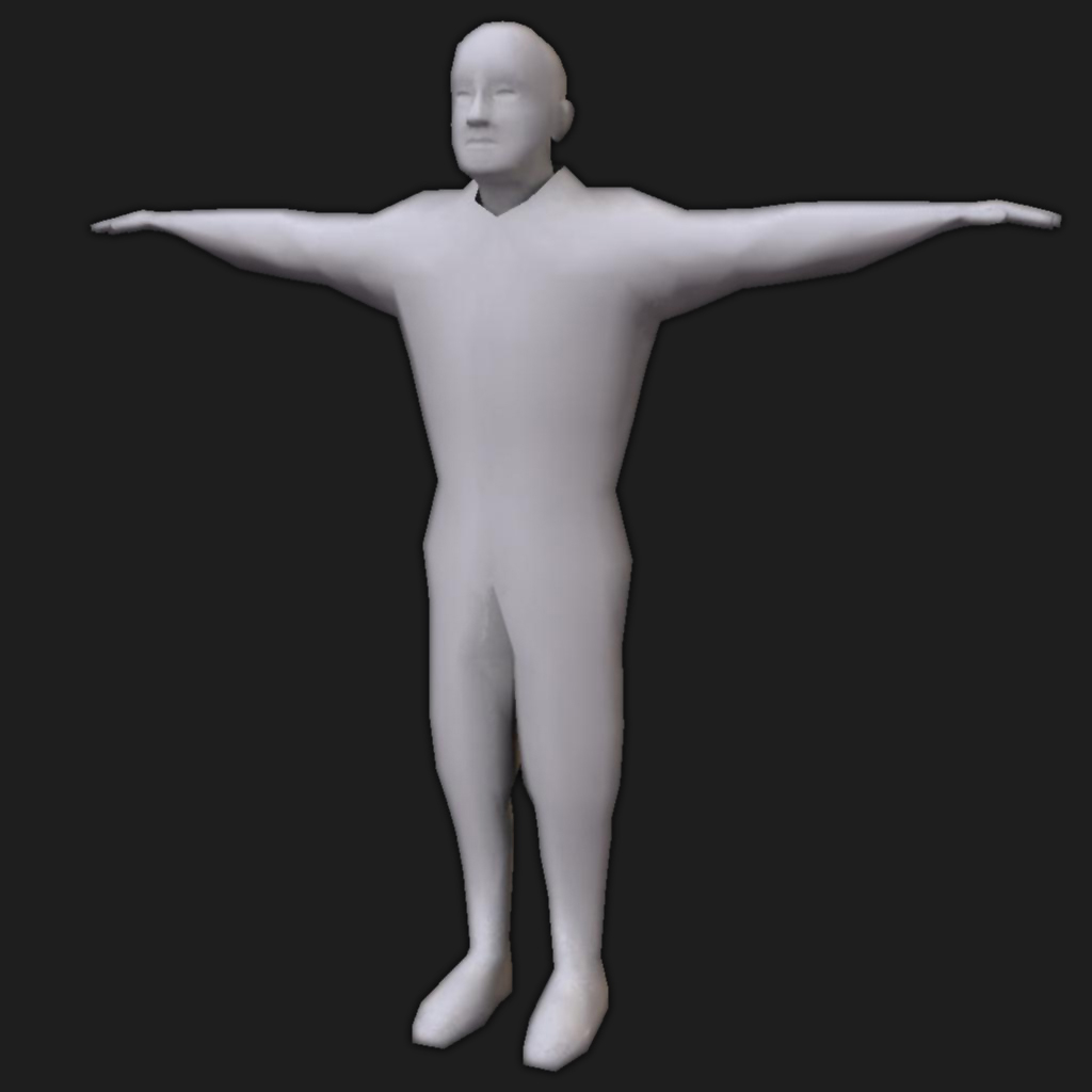 free male character 3d model
