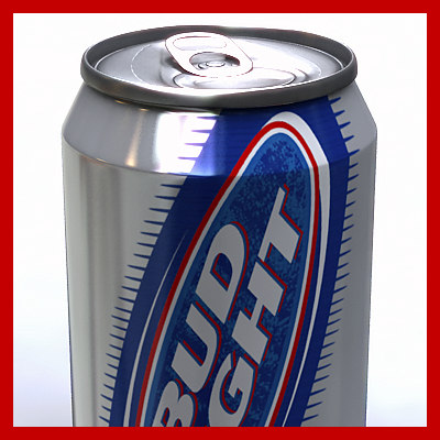 33cl bud light beer 3d max