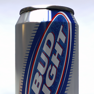 33cl bud light beer 3d max