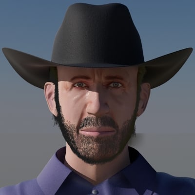 texas ranger 3d model
