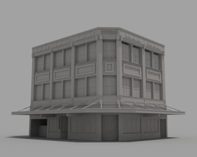 3d max apartment block