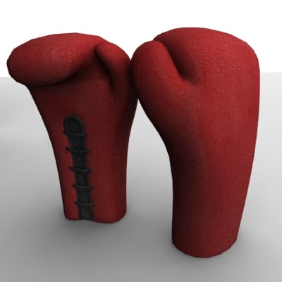boxing gloves 3d model