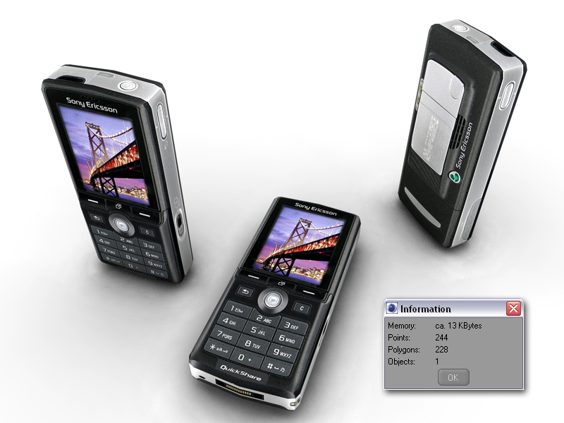 3d sony ericsson k750i model