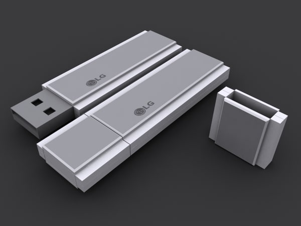 free usb flash drive 3d model