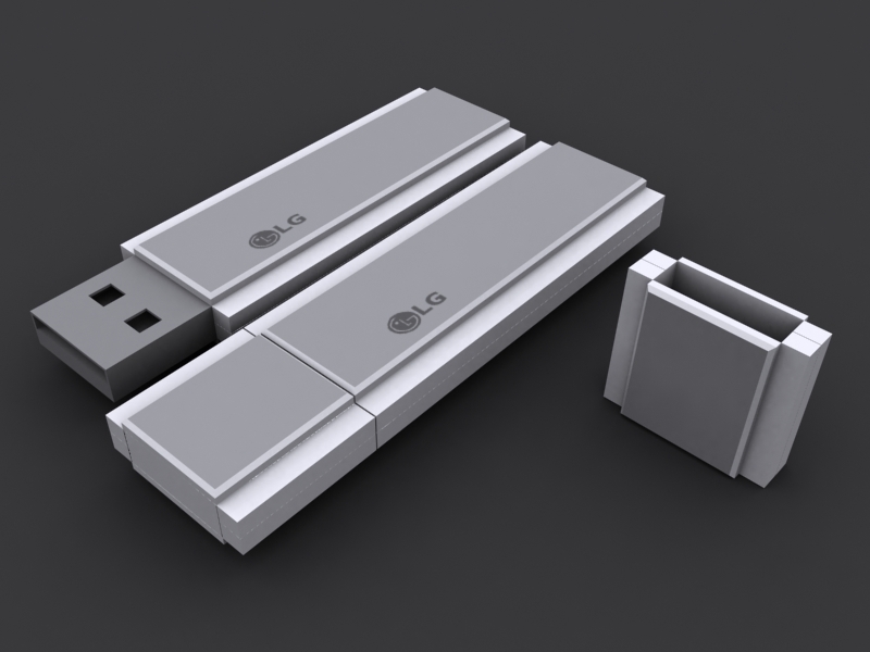 free usb flash drive 3d model