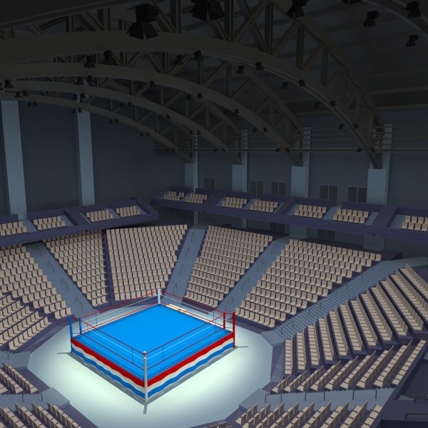 boxing arena 3d model