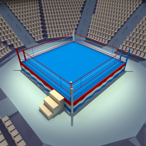 boxing arena 3d model