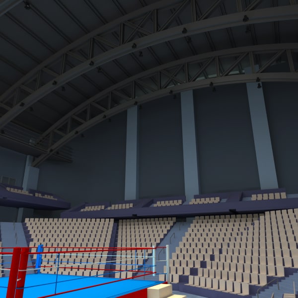 boxing arena 3d model