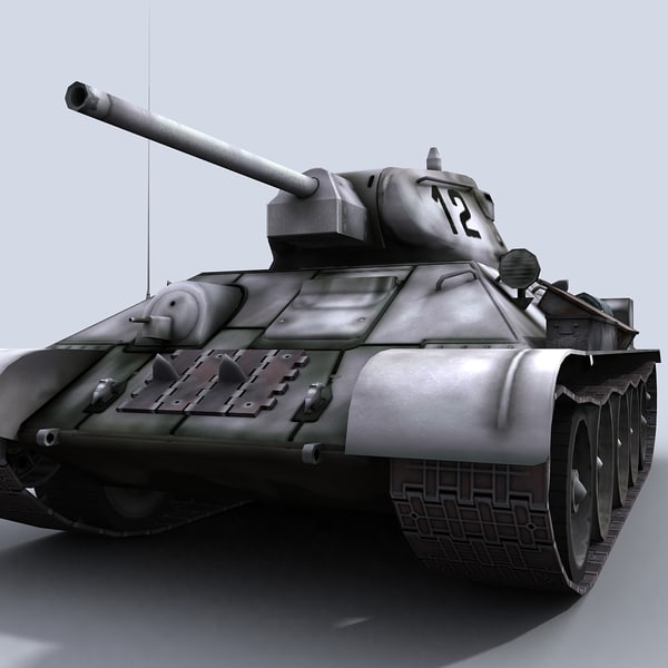t-34 76 russian tank 3d model