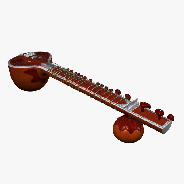 sitar 3d model