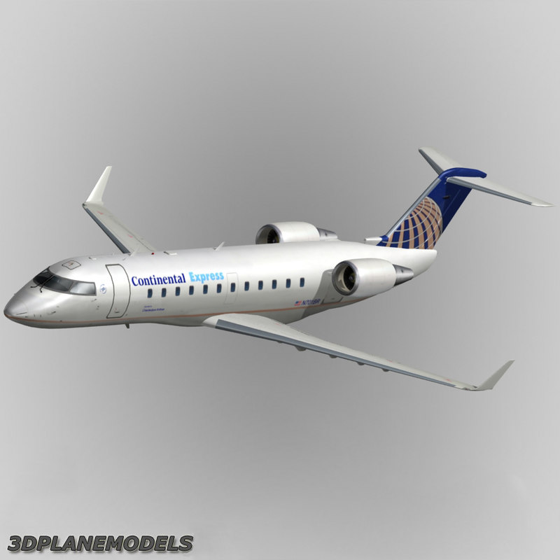 bombardier crj-200 3d model