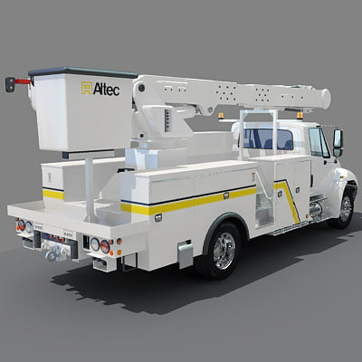 3d utility bucket truck