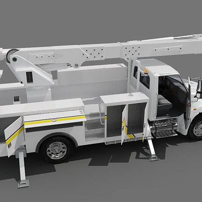 3d utility bucket truck