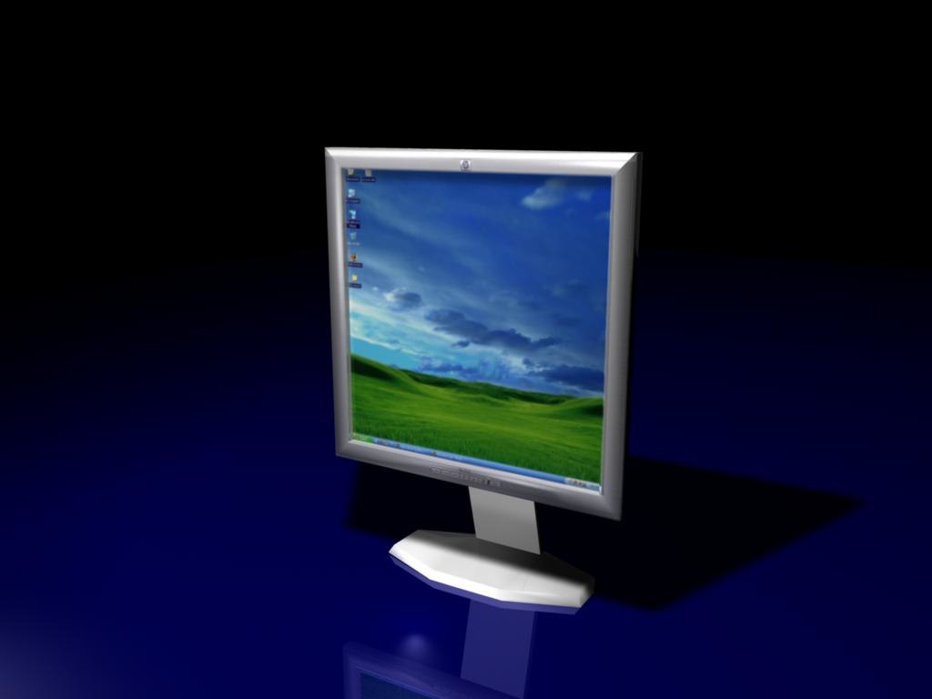 free lcd screen 3d model