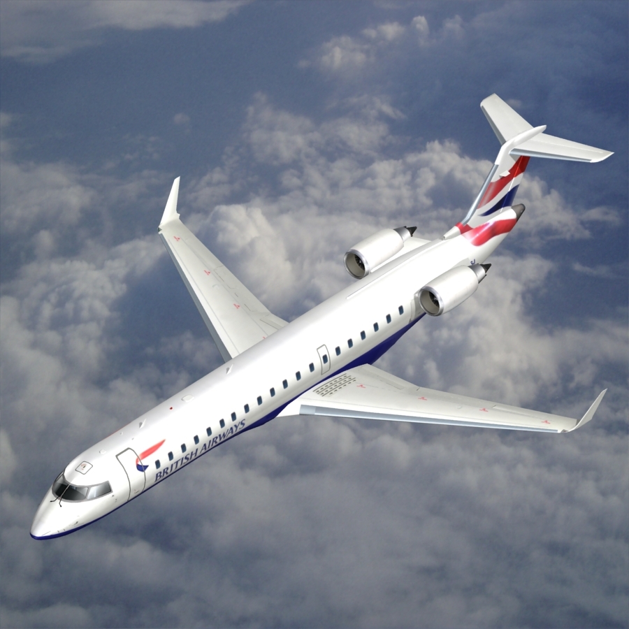 bombardier crj-700 3d model