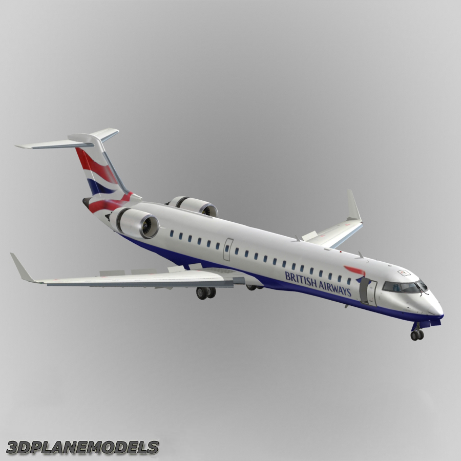 bombardier crj-700 3d model