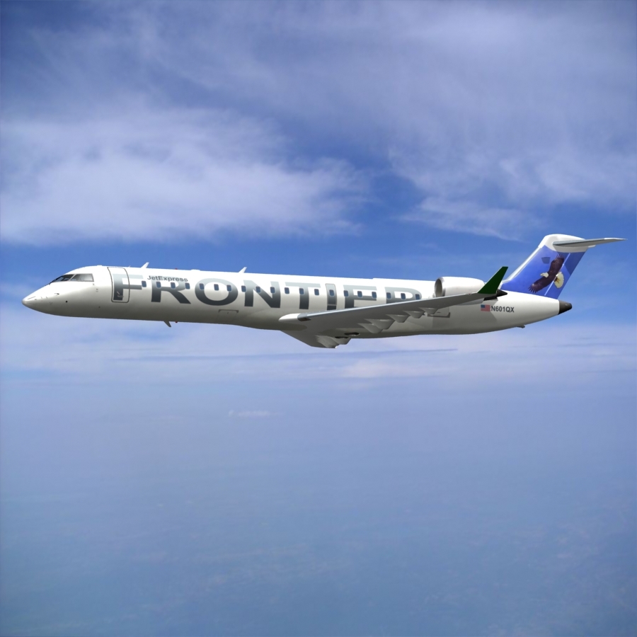 bombardier crj-700 frontier 3d obj