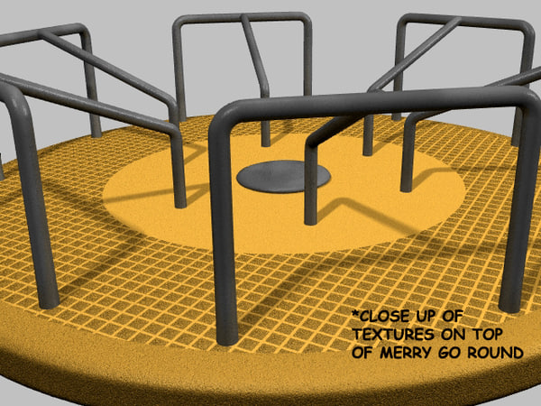 3d model playground merry-go-round