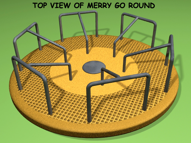 3d model playground merry-go-round
