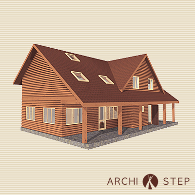 wood house 3d model