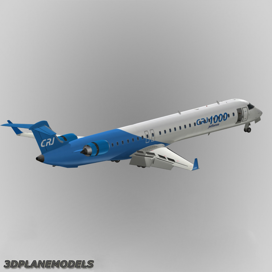 bombardier crj-1000 house colours 3d model