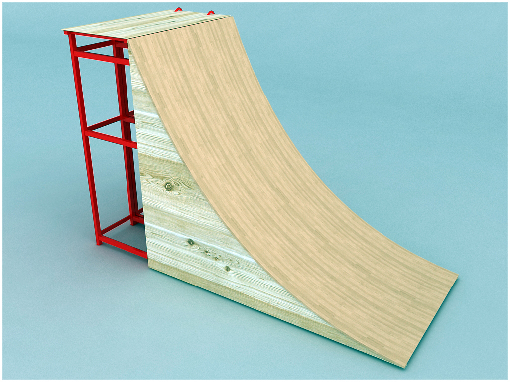 skate ramps 3d model