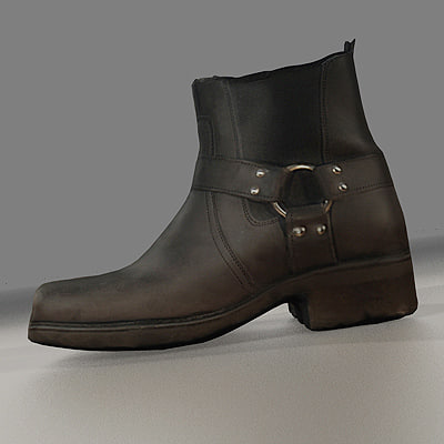 biker boots 3d model