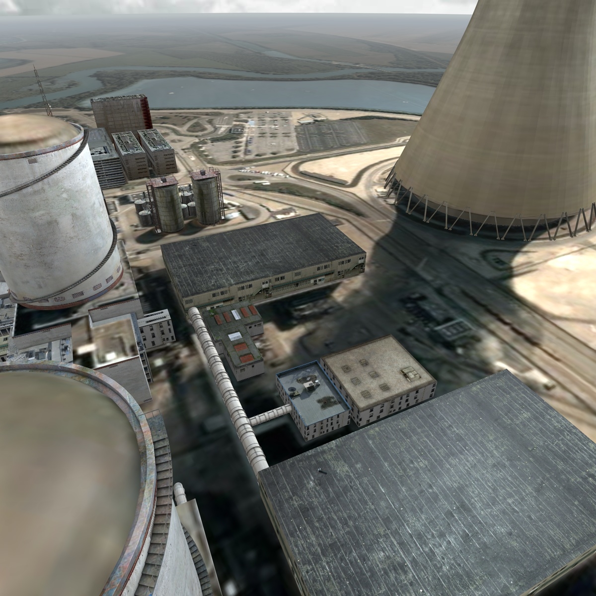 nuclear power plant 3d model