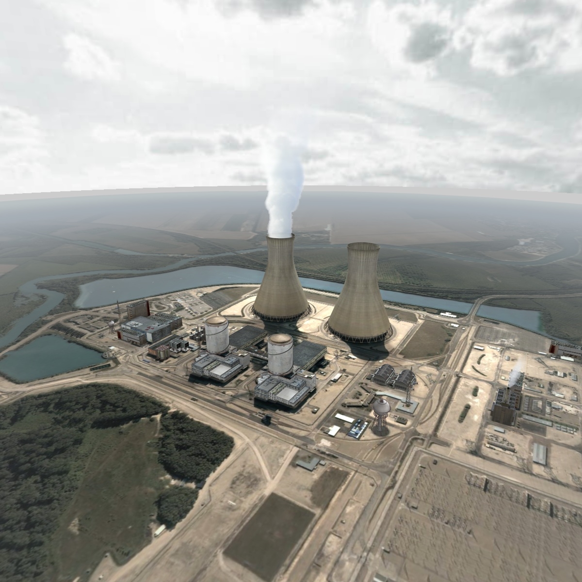 nuclear power plant 3d model